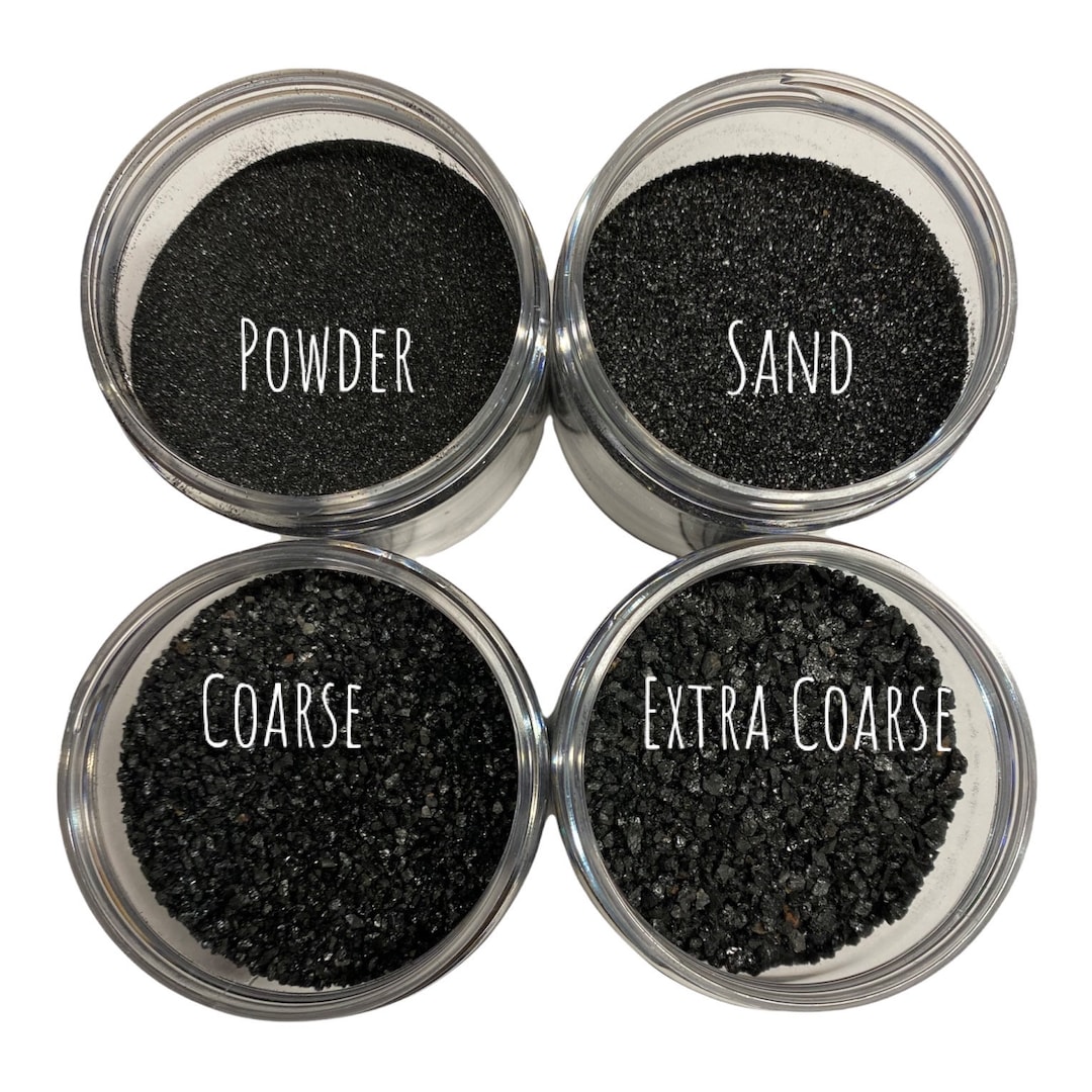 Crushed Black Tourmaline Powder, Sand, Coarse, Extra Coarse, Jewelry ...
