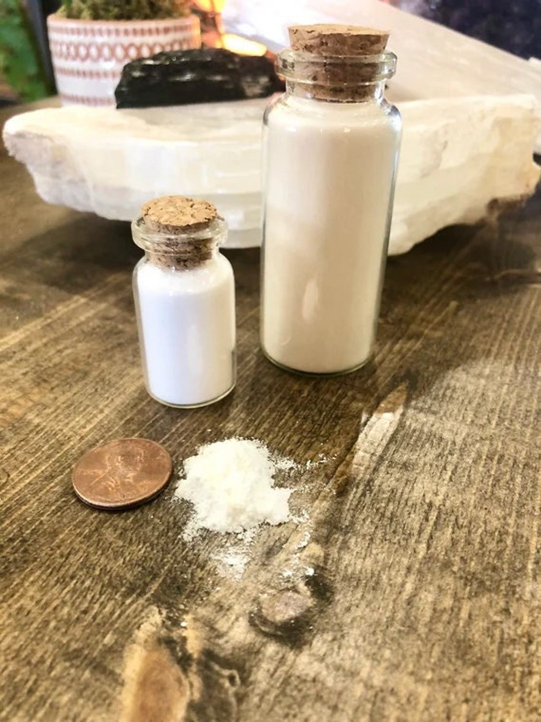 Reiki Charged Selenite Powder: Crystal Healing, Craft Supplies - Etsy