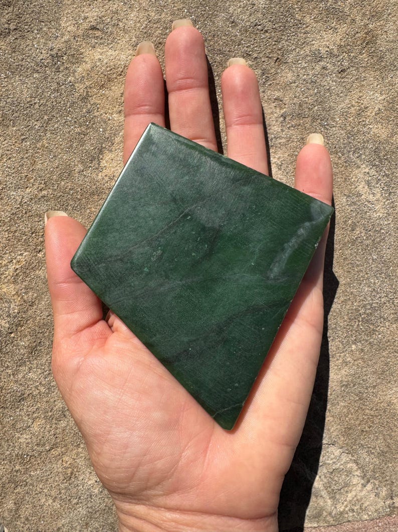 Canadian Nephrite Jade Slab 147g for Lapidary, Mineral Collections - Etsy