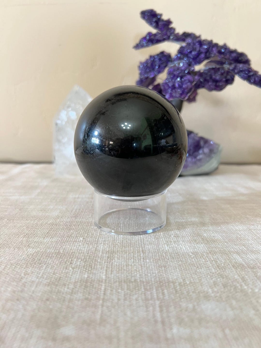 Black Tourmaline Sphere 75mm/2.9 Inch - Etsy