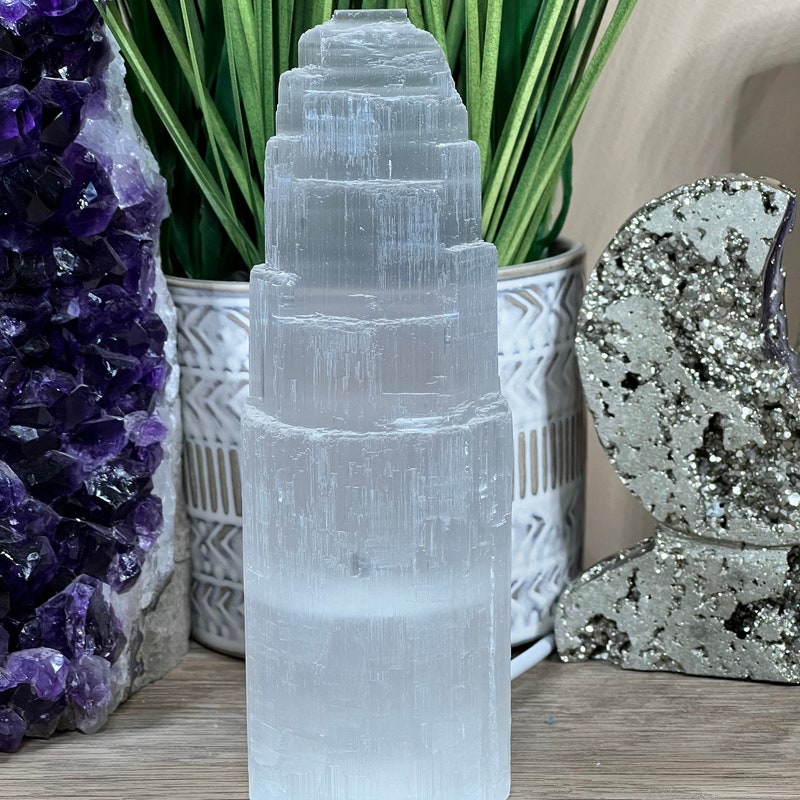 Selenite Lamp - Etsy