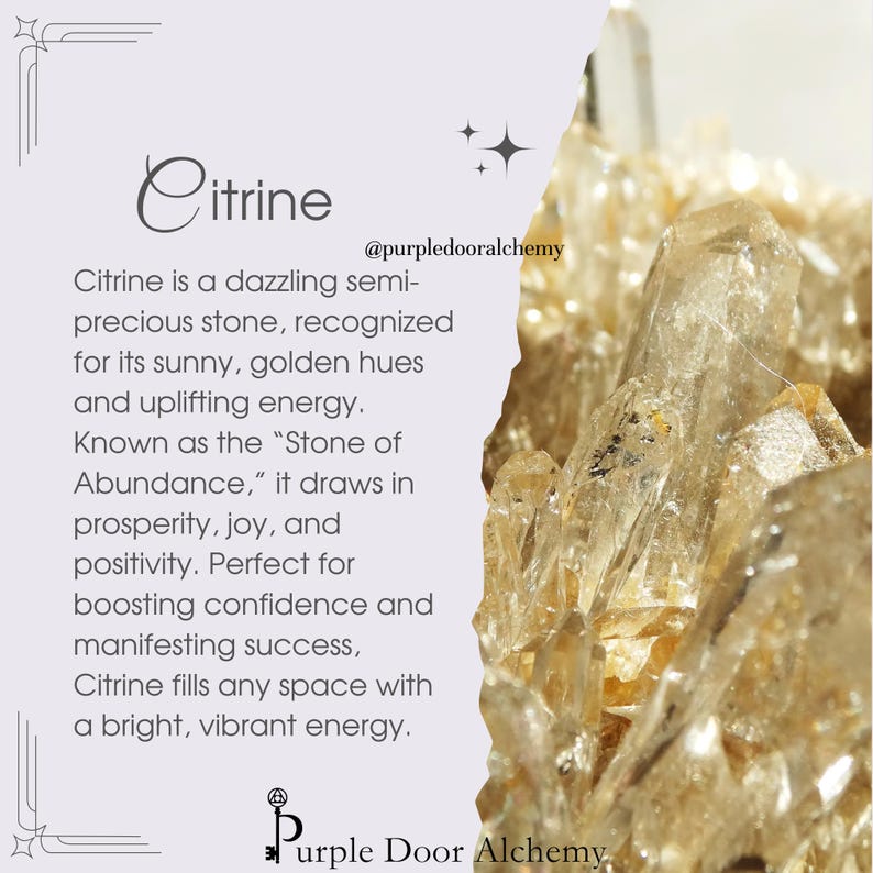 Natural Citrine Tumble, Solar Plexus Chakra, Polished Stones, Pocket ...