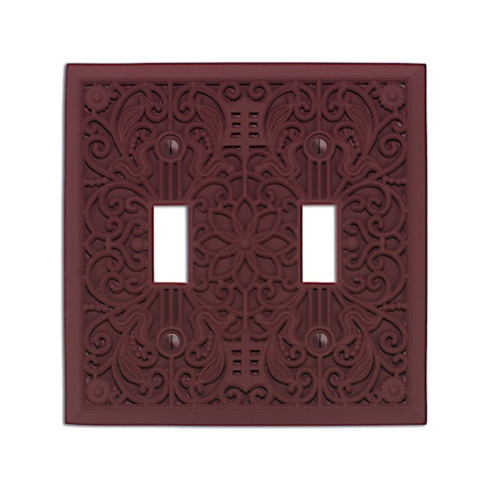 Filigree - Switch Plate and Outlet Cover, Lightswitch Cover -merlot ...