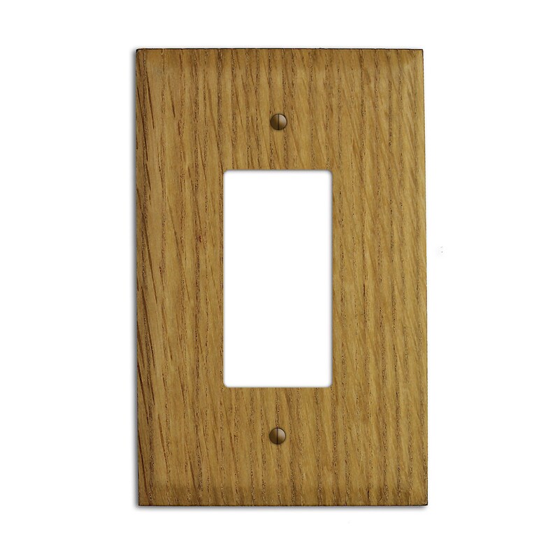 White Oak Wood - Switch Plate Cover, Outlet Cover, Lightswitch Cover ...