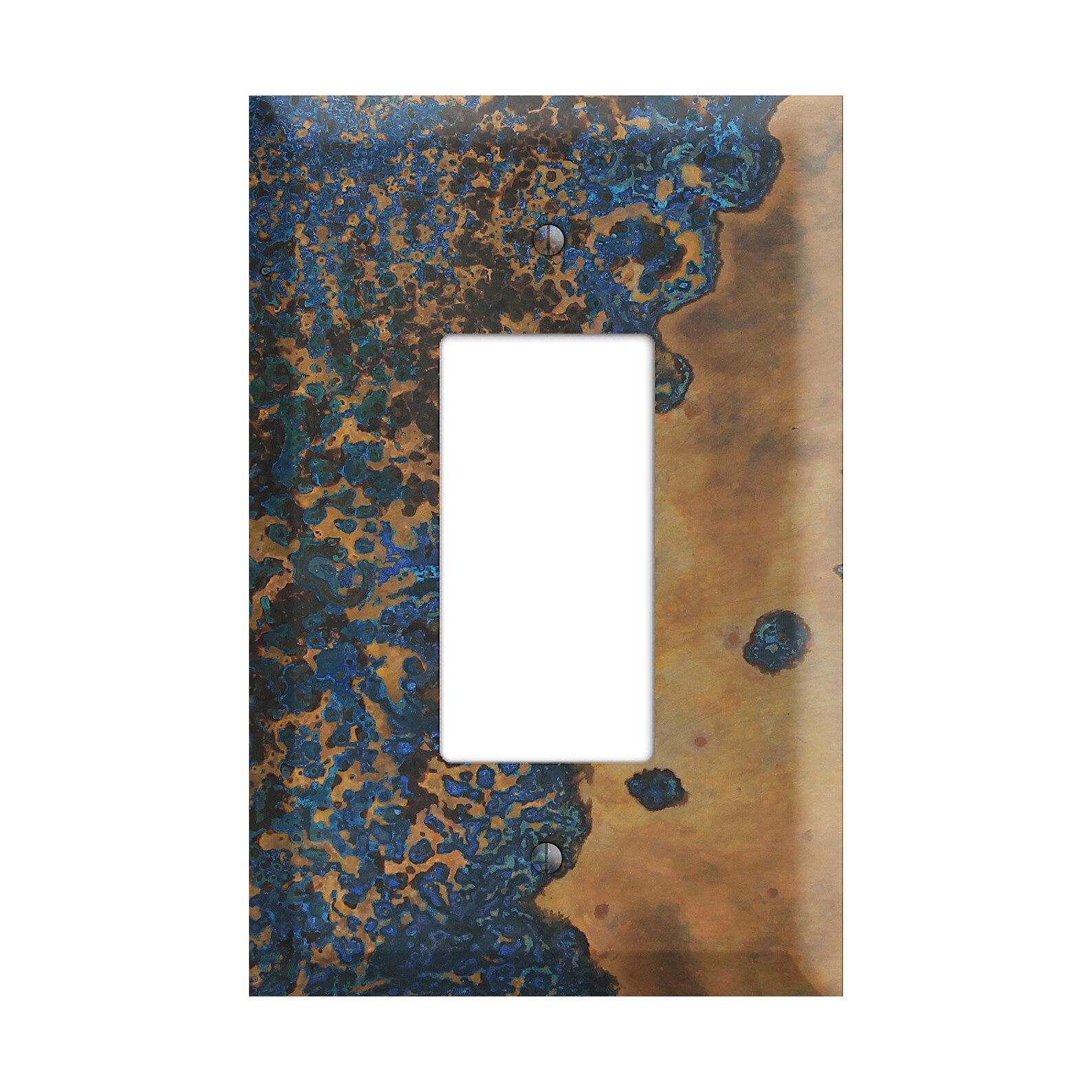 Blue Patina Printed Switch Plate Cover Outlet Cover - Etsy