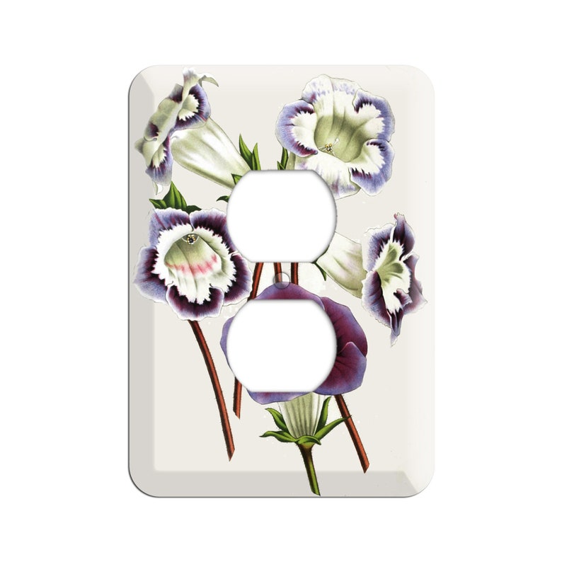 Floral Light Switch Cover and Outlet Covers Gloxinias - Etsy