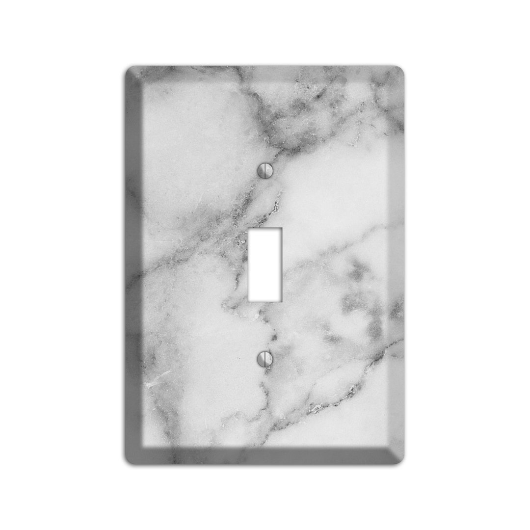Alto Marble Print - Marble Light Switch Cover and Outlet Covers;metal ...