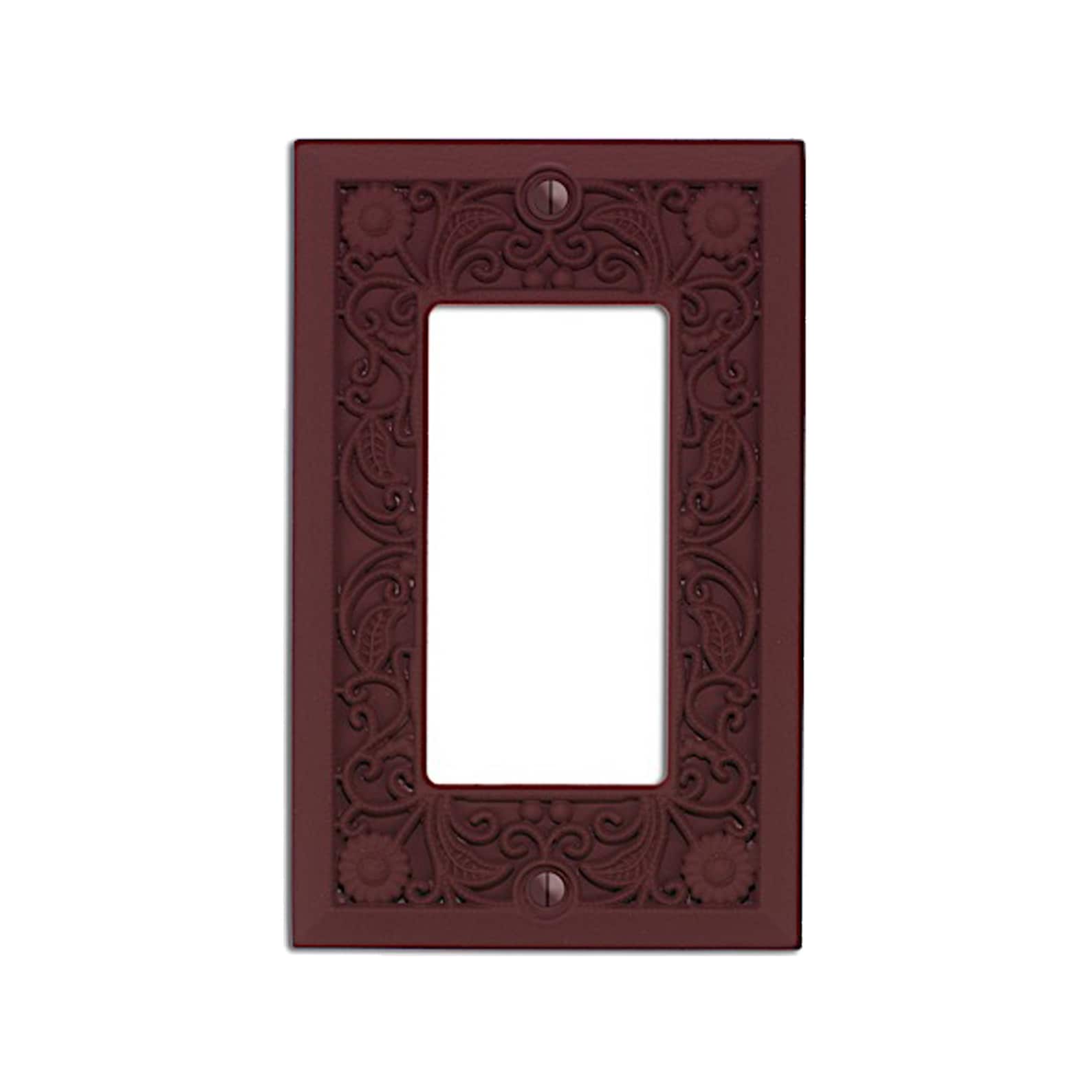 Filigree - Switch Plate and Outlet Cover, Lightswitch Cover -merlot ...