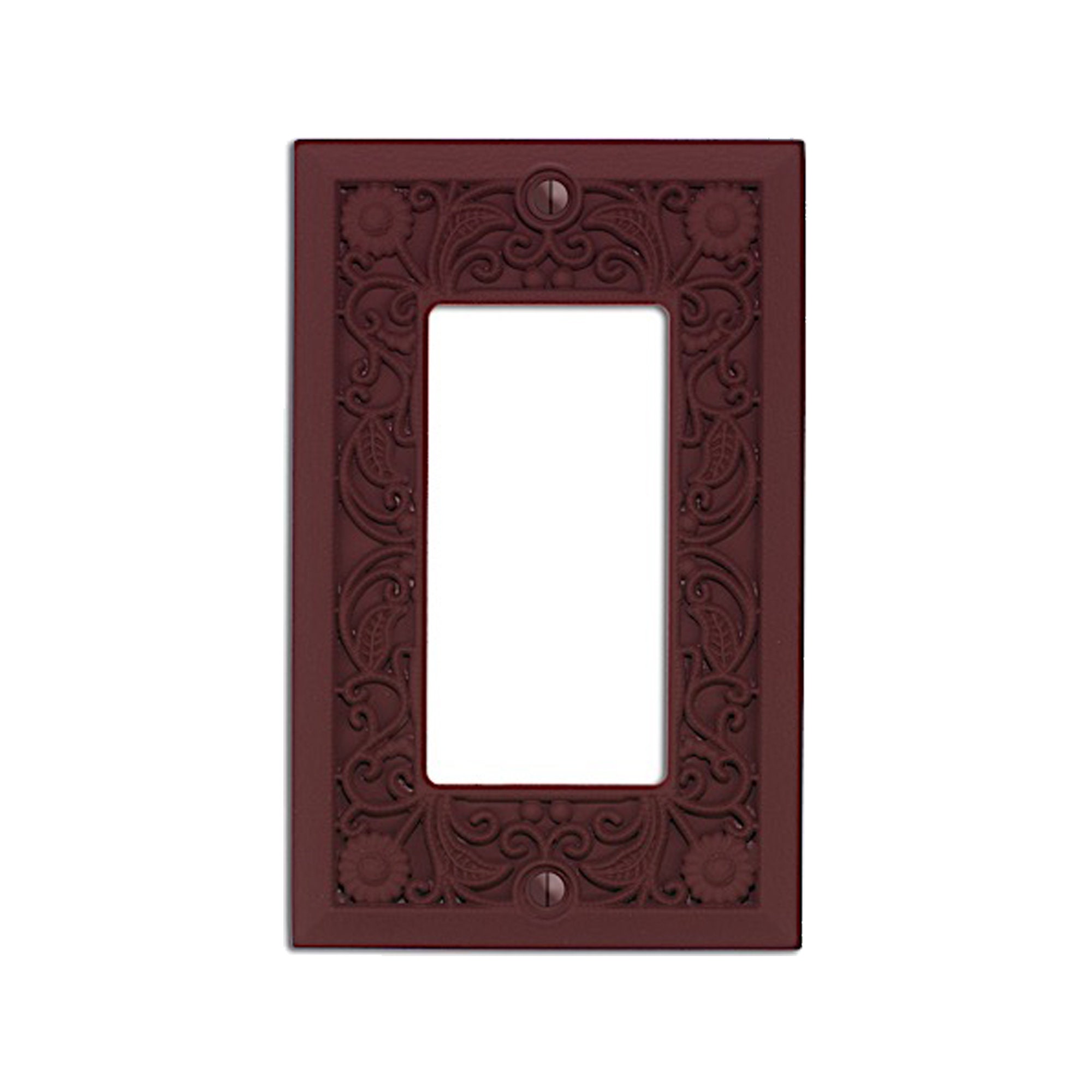 Filigree - Switch Plate and Outlet Cover, Lightswitch Cover -merlot ...
