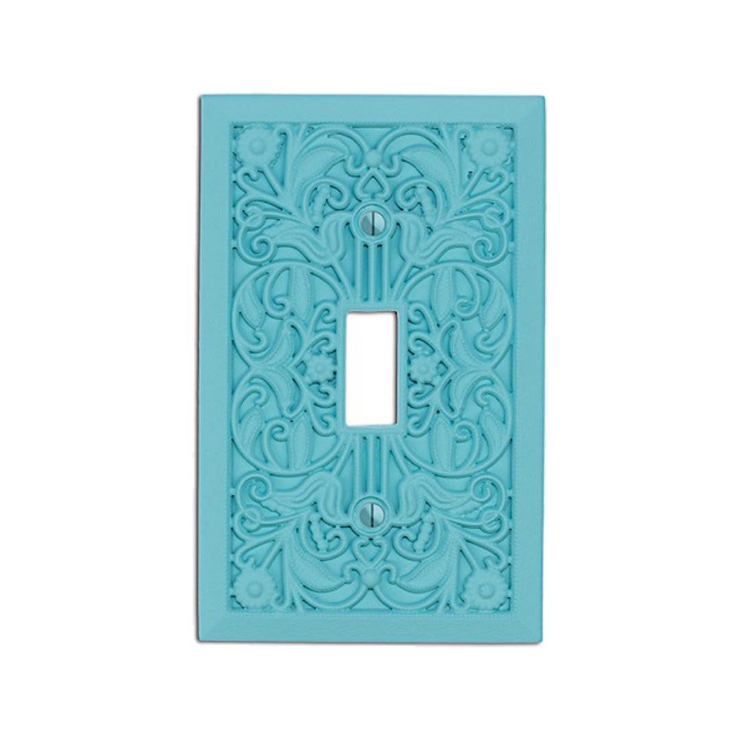 Filigree - Switch Plate and Outlet Cover, Lightswitch Cover -gulf Blue ...