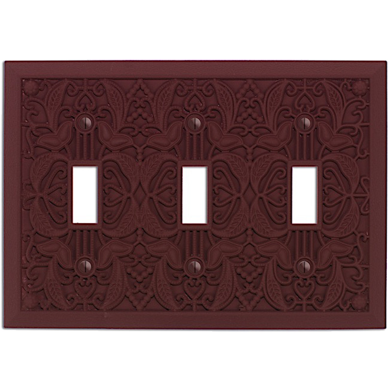 Filigree - Switch Plate and Outlet Cover, Lightswitch Cover -merlot ...