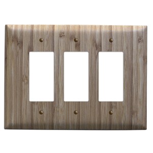 Carmel Bamboo - Switch Plate Cover, Outlet Cover, Lightswitch Cover ...