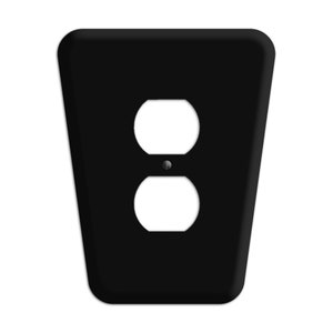 Mid-century Modern- Black Switch Plate Cover, Outlet Cover, Lightswitch ...