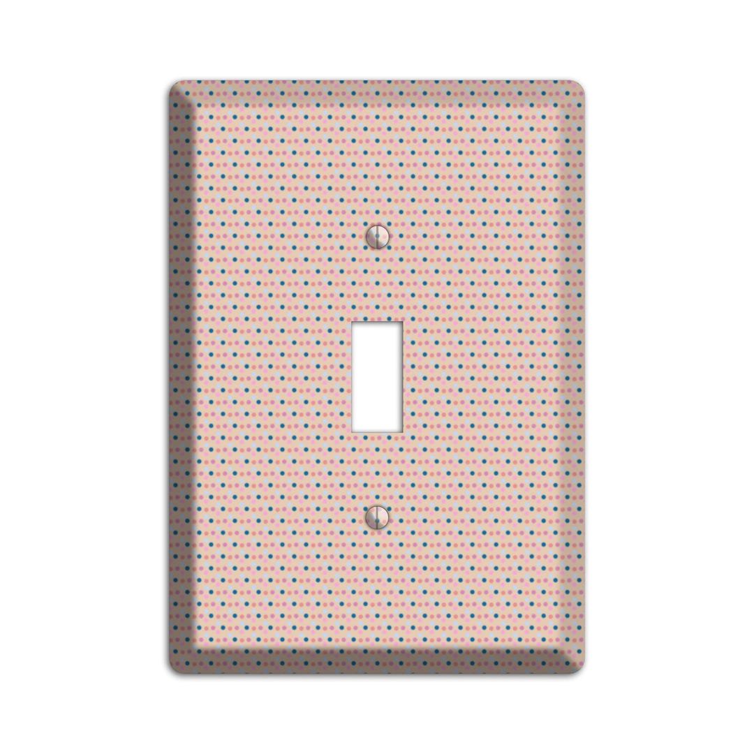 Multi Dusty Pink Tiny Dots Light Switch Cover and Outlet Covers, Home ...