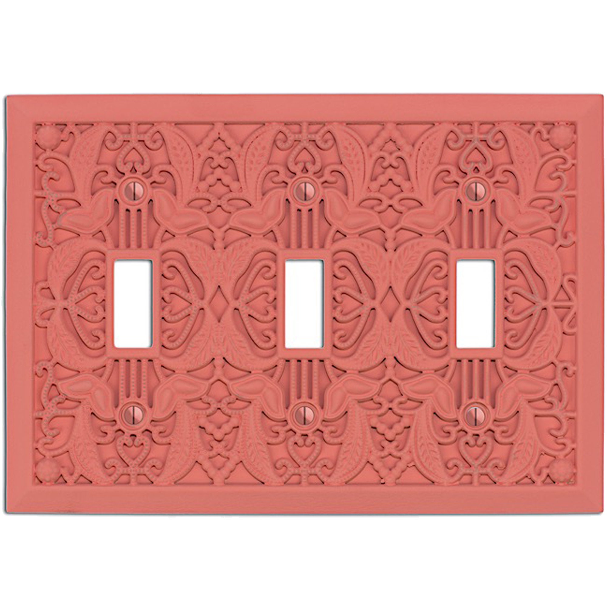 Filigree - Switch Plate and Outlet Cover, Lightswitch Cover -coral ...