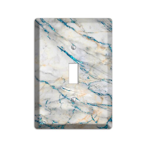 Blue Marble Print Marble Light Switch Cover and Outlet - Etsy