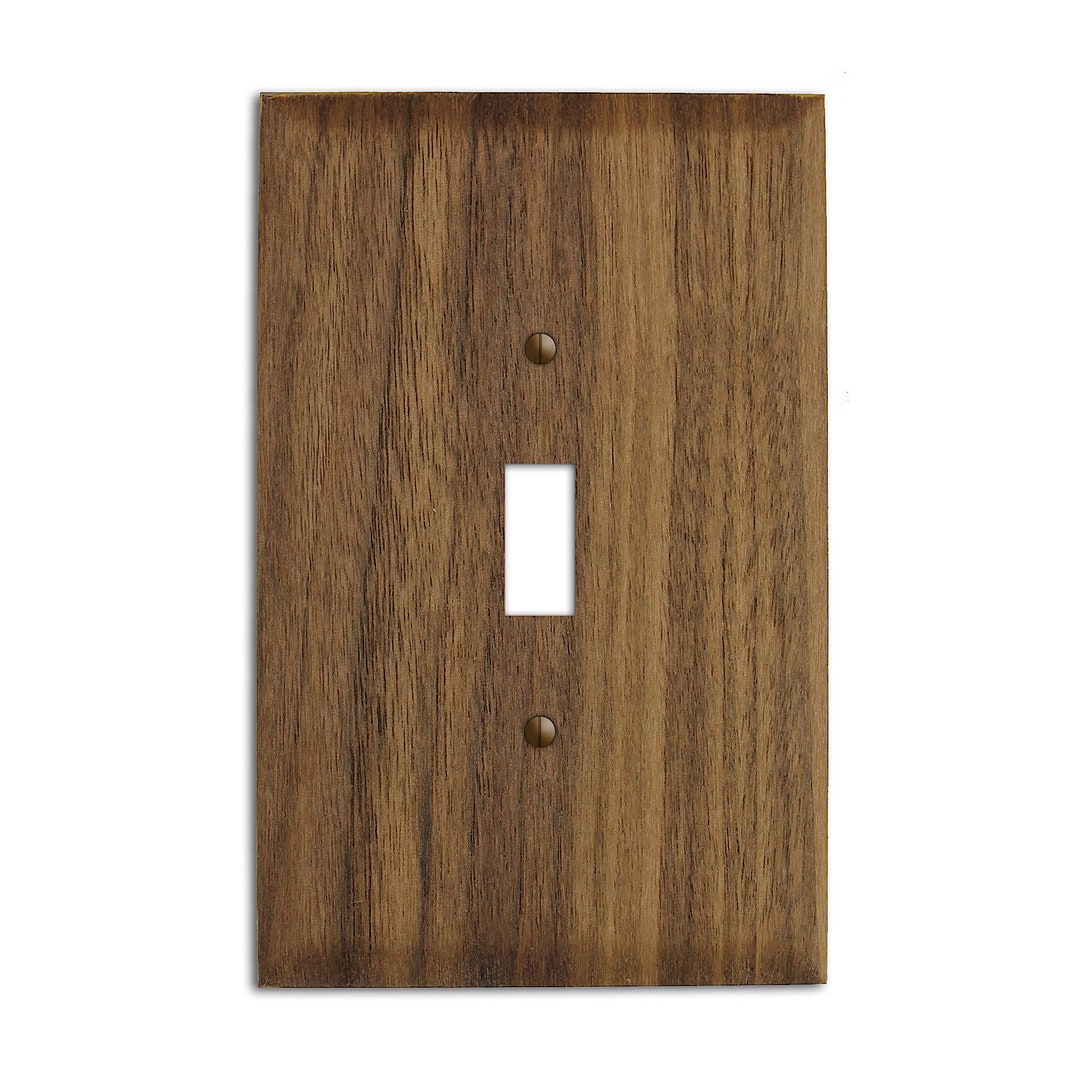 Walnut Wood - Switch Plate Cover, Outlet Cover, Lightswitch Cover -wood ...