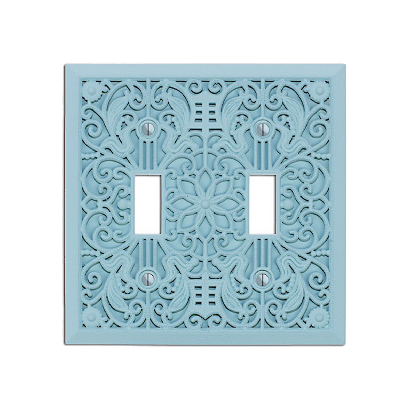 Filigree - Switch Plate and Outlet Cover, Lightswitch Cover - Blue Sky ...