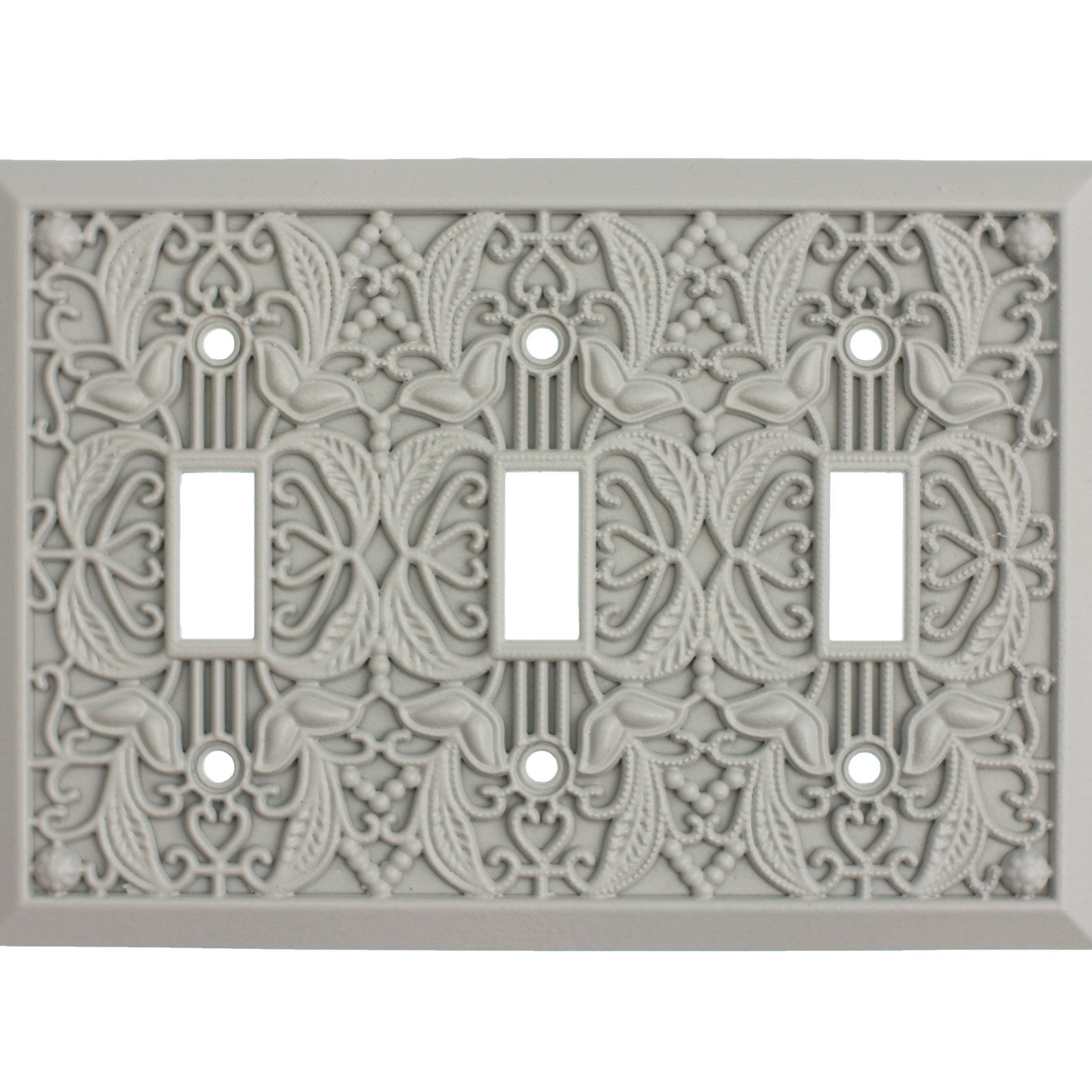 Filigree - Switch Plate Cover, Outlet Cover, Lightswitch Cover -gray ...