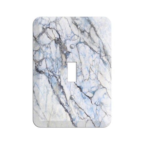 Gray and White Marble Print Marble Light Switch Cover and - Etsy
