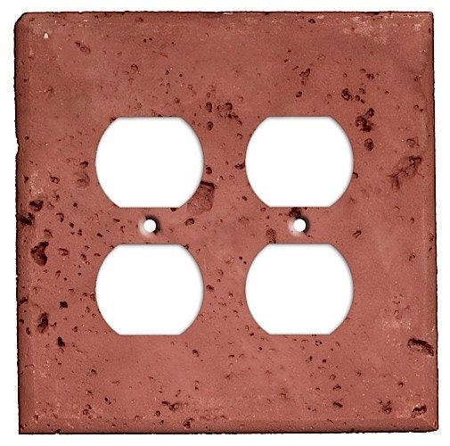 Brick Stone Cover Plate - Switch Plate Cover, Outlet Cover, Lightswitch ...