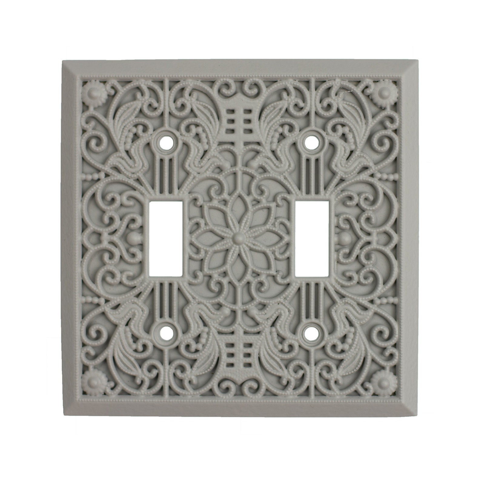 Filigree - Switch Plate Cover, Outlet Cover, Lightswitch Cover -gray ...