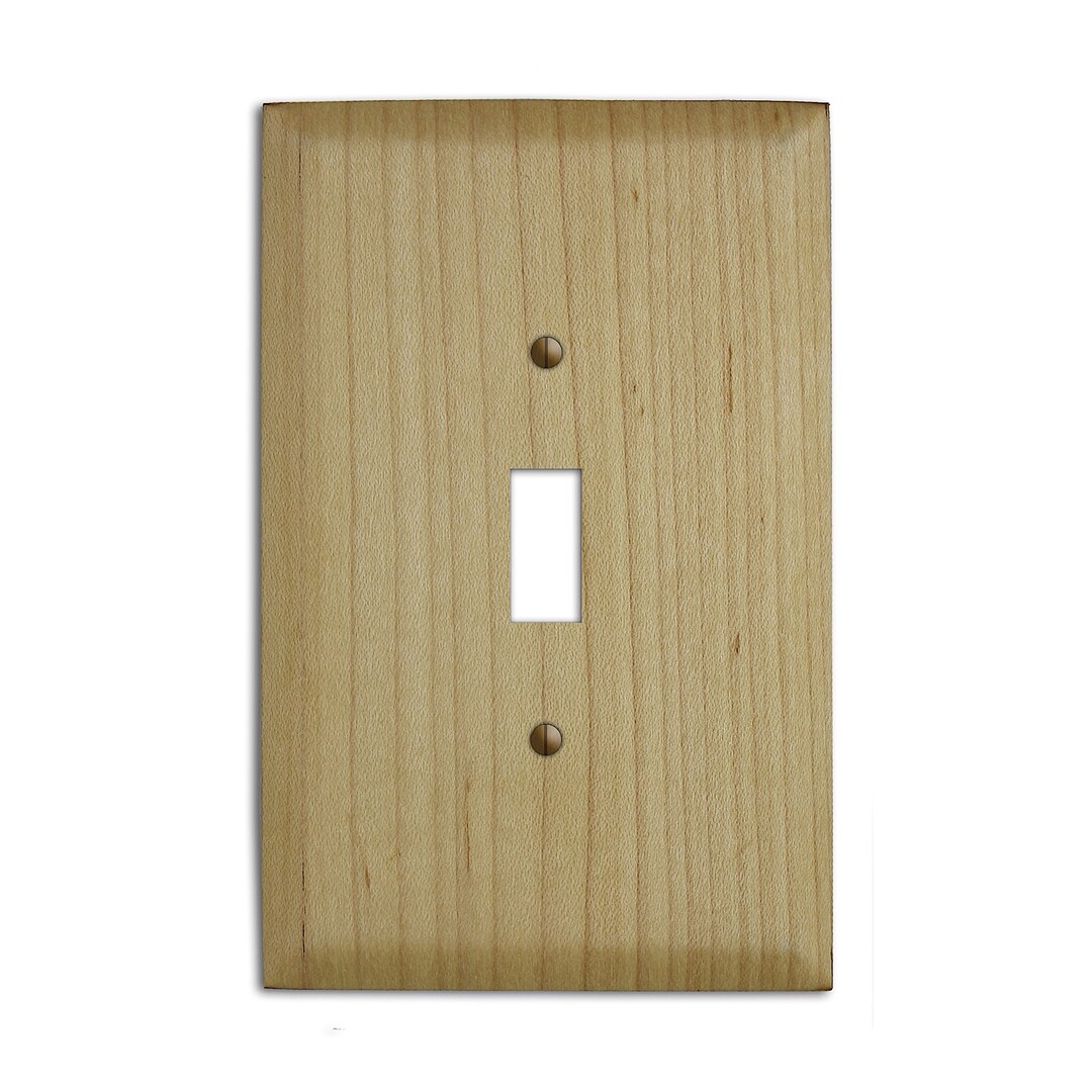 Maple Wood - Switch Plate Cover, Outlet Cover, Lightswitch Cover -wood ...