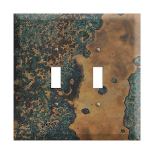 Green Patina Printed Switch Plate Cover Outlet Cover - Etsy
