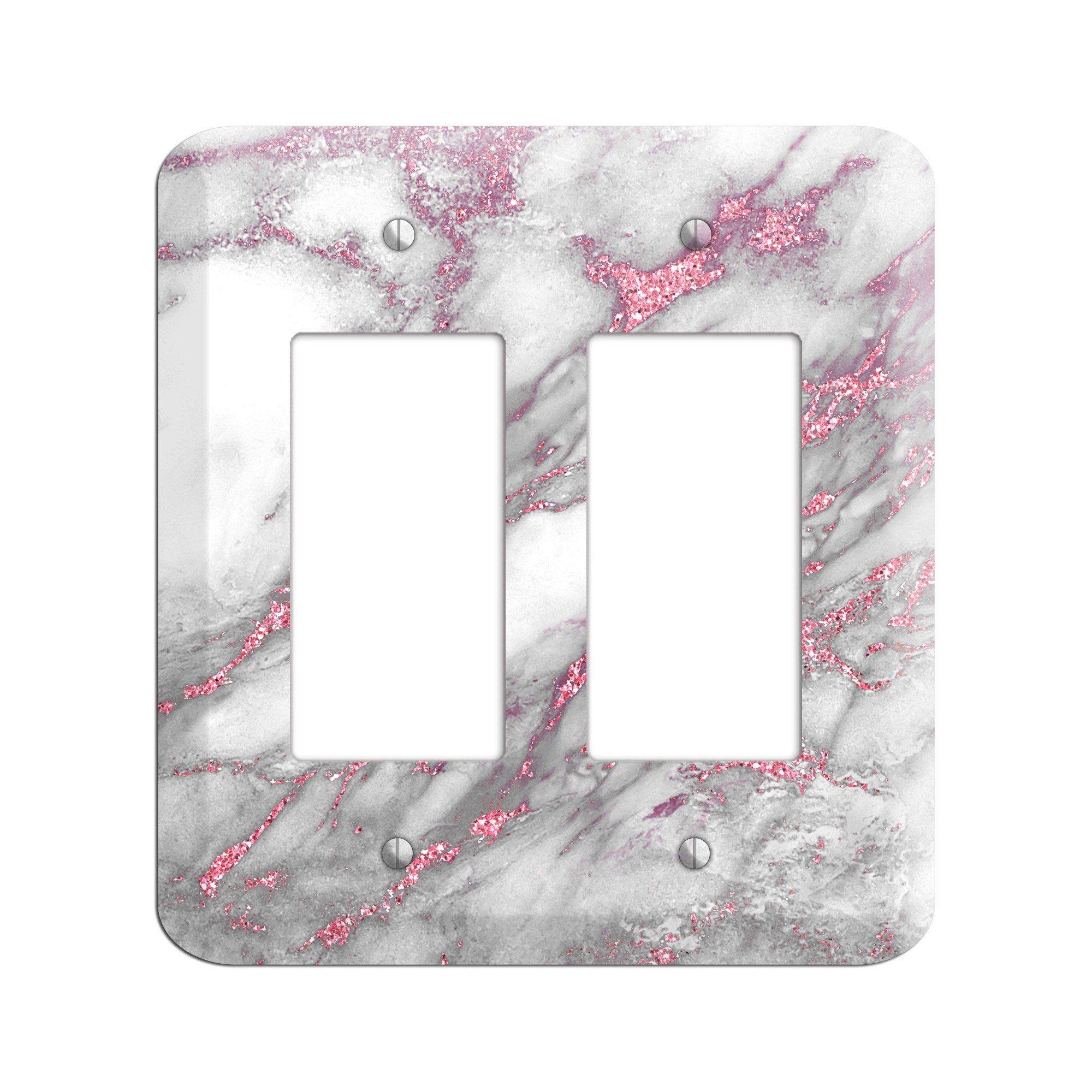 Can Can Marble Print Marble Light Switch Cover and Outlet - Etsy