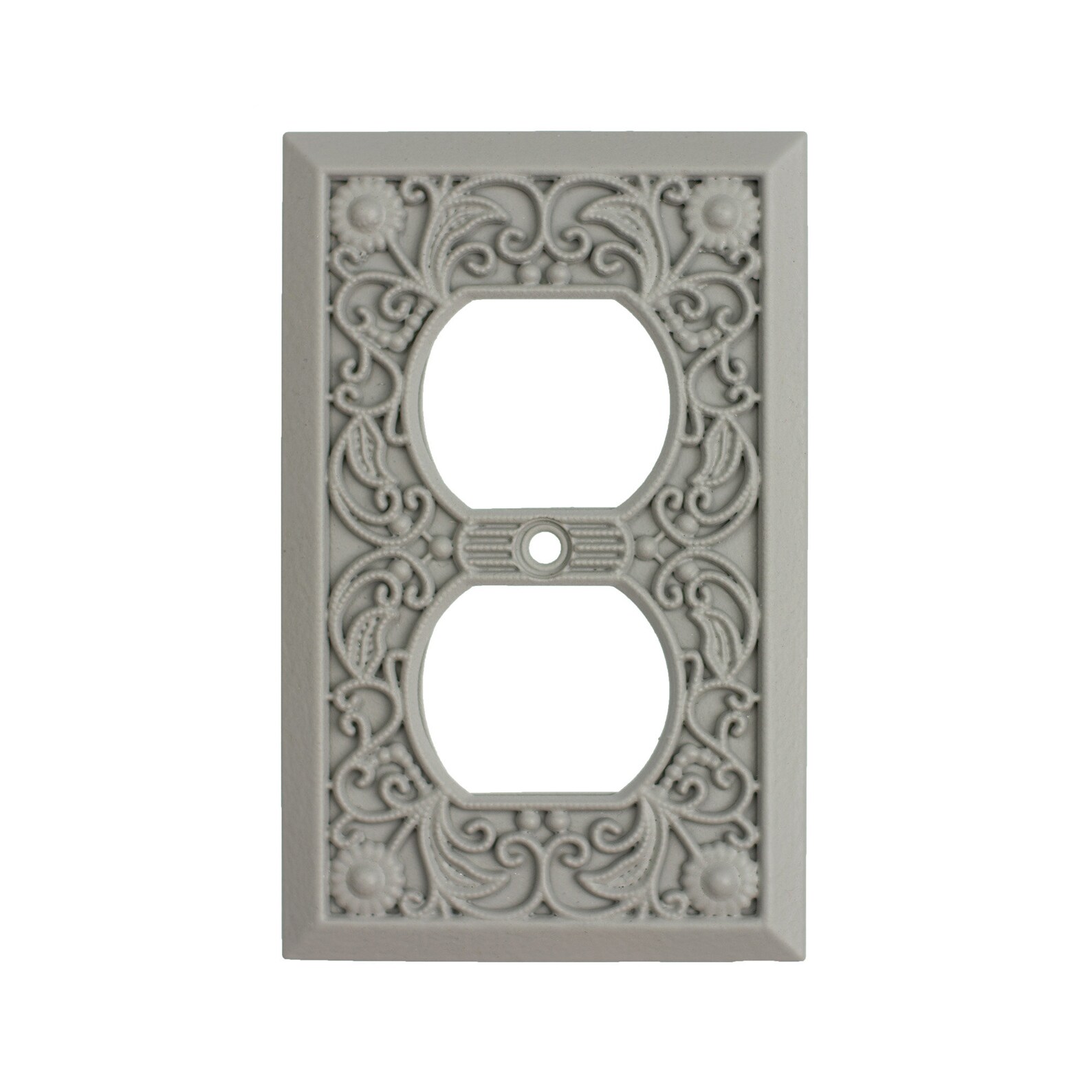 Filigree - Switch Plate Cover, Outlet Cover, Lightswitch Cover -gray ...