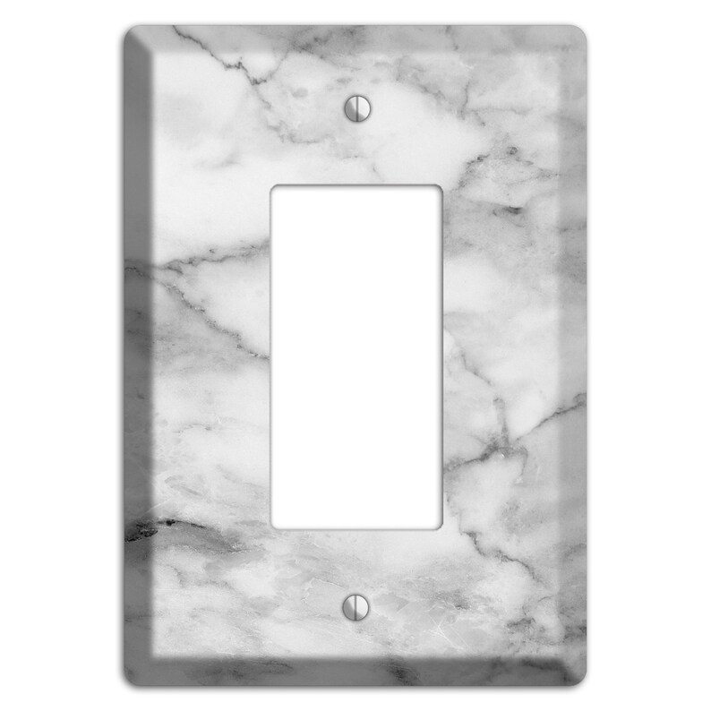 Gray and White Marble Print Marble Light Switch Cover and - Etsy