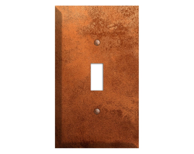 Switch Plate Deco Single Solid Copper Antique Copper - Etsy