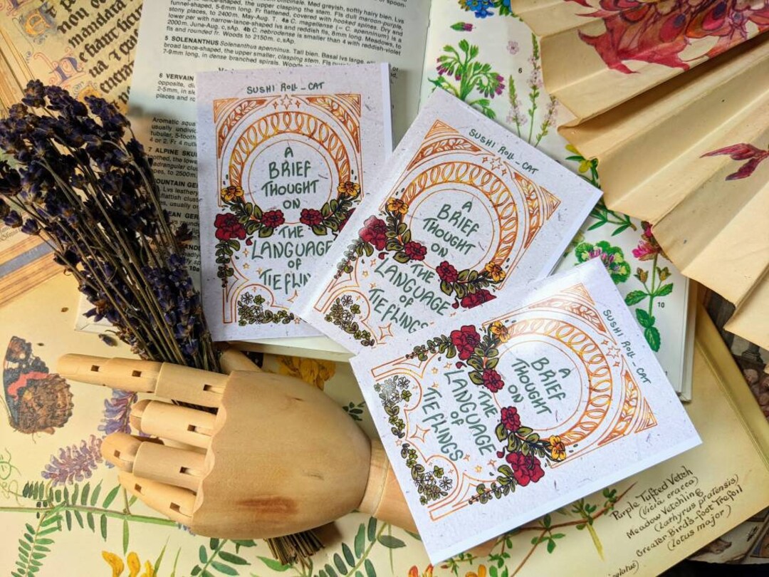 Dnd Inspired Tiefling Language of Flowers Floriography Mini Beak Zine ...