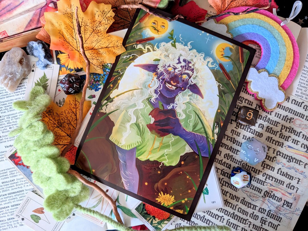 The Witch 5x7 Art Print Dungeon and Dragons Dnd Sorcerer Mage Drow ...