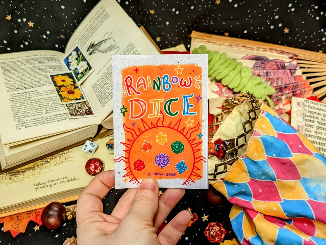 Rainbow Ttrpg Dnd Dice Mini Beak Zine - Etsy