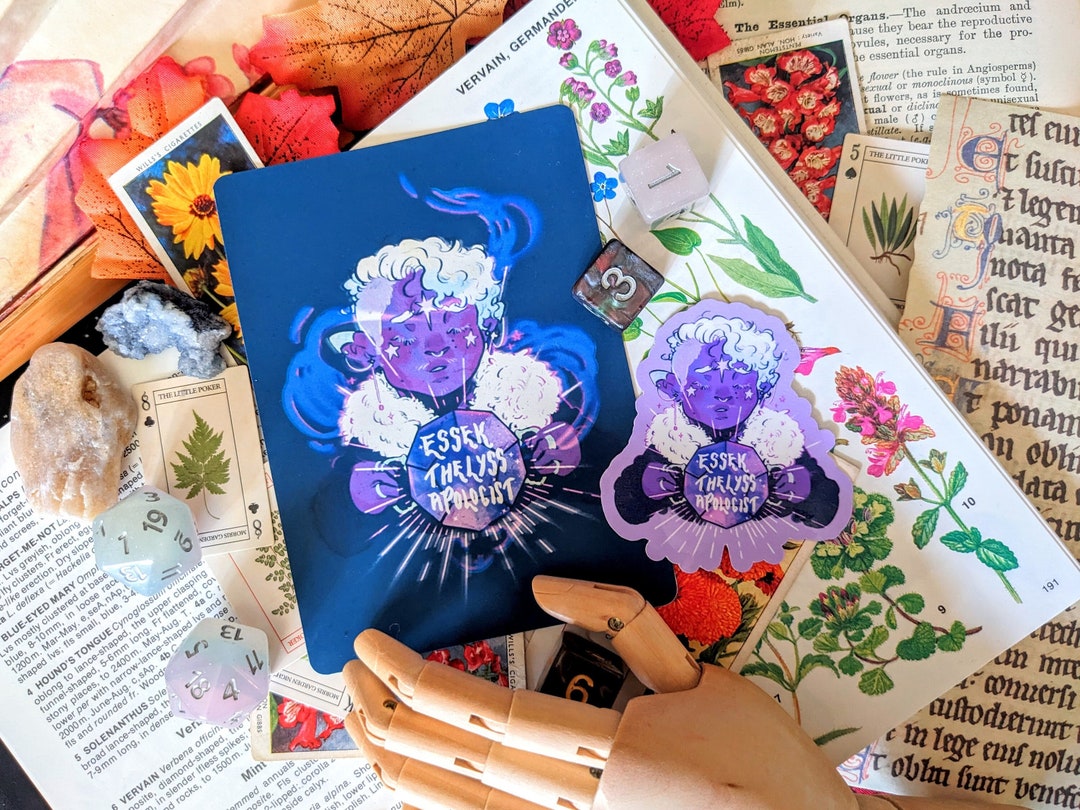 Critical Role Essek Thelyss Apologist Merch Mini Print and Gloss Vinyl ...
