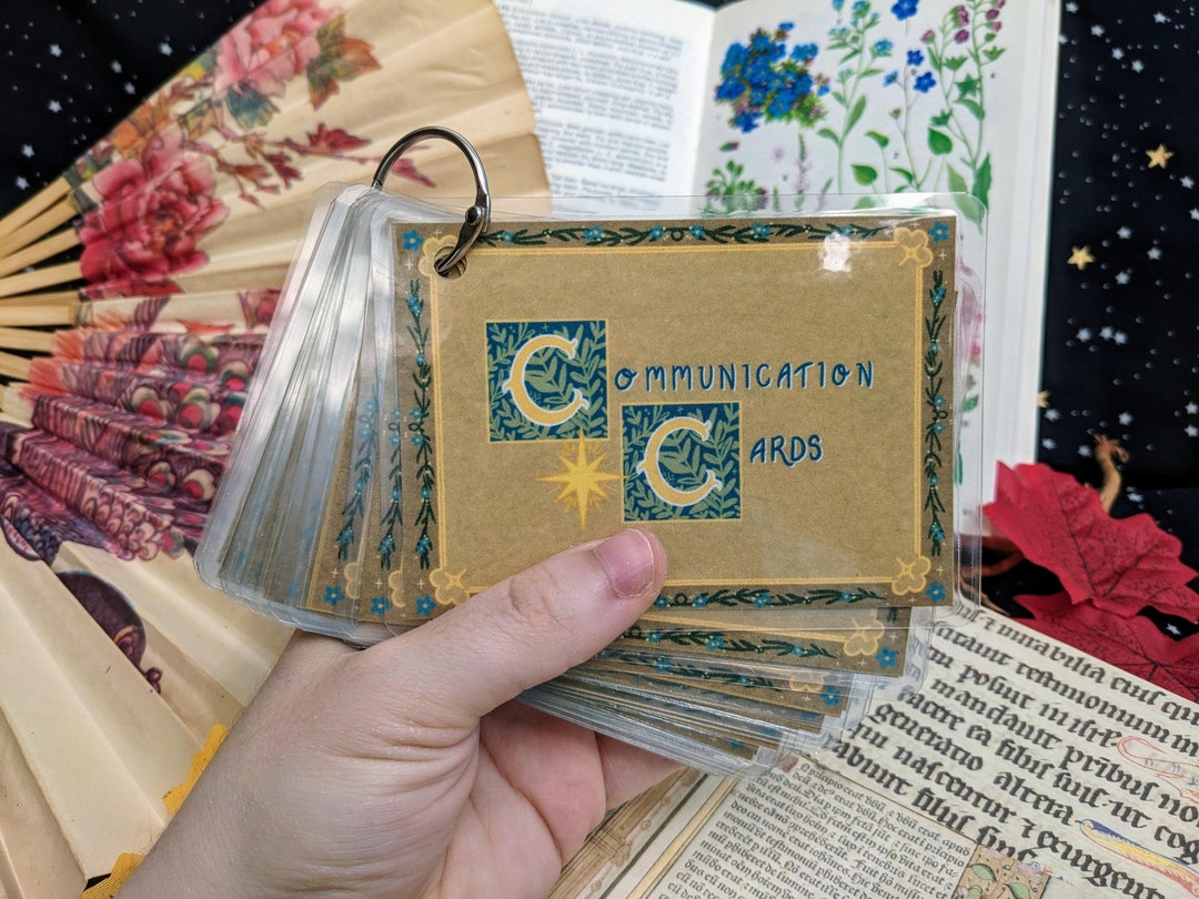 40 Medieval Illuminated Themed Laminated Communication Cards for ...