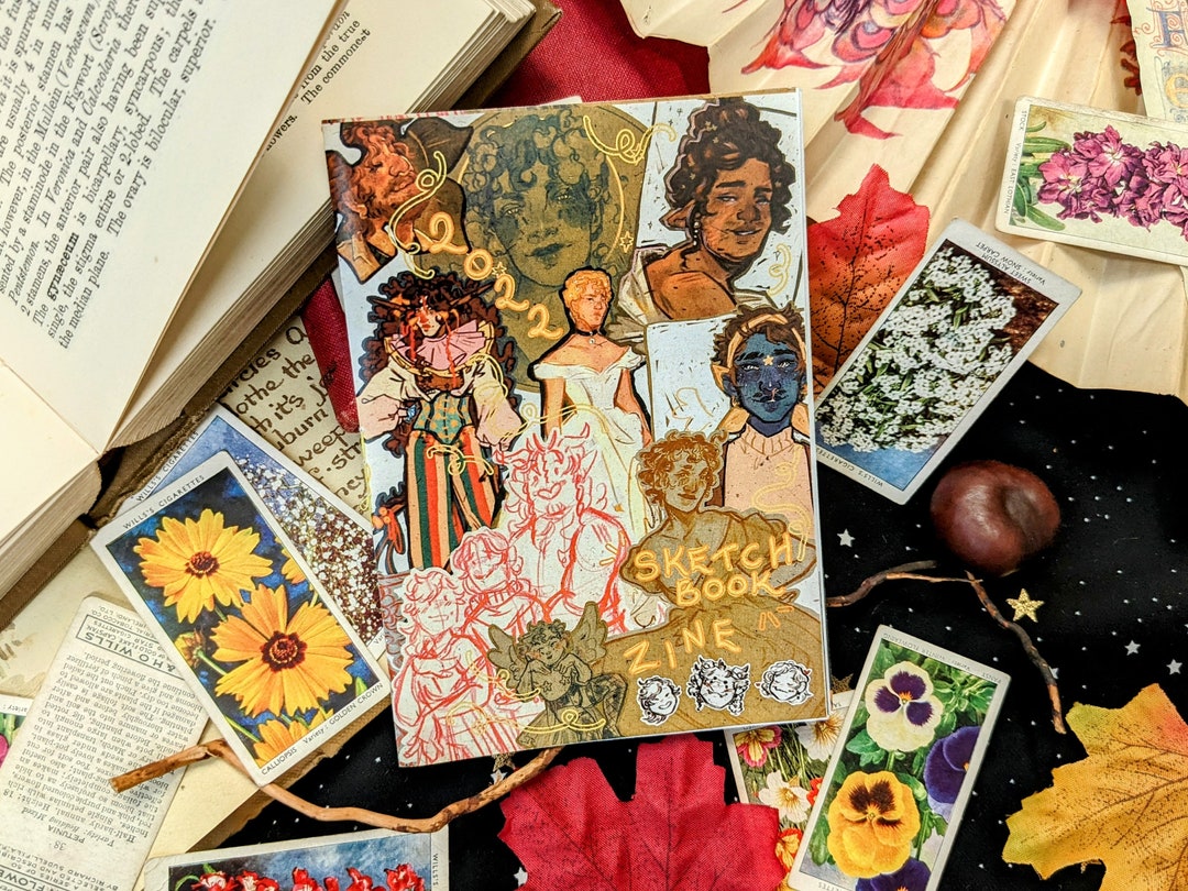 Hand-sewn 2022 Sketchook Zine - Etsy