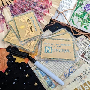 40 Medieval Illuminated Themed Laminated Communication Cards for ...