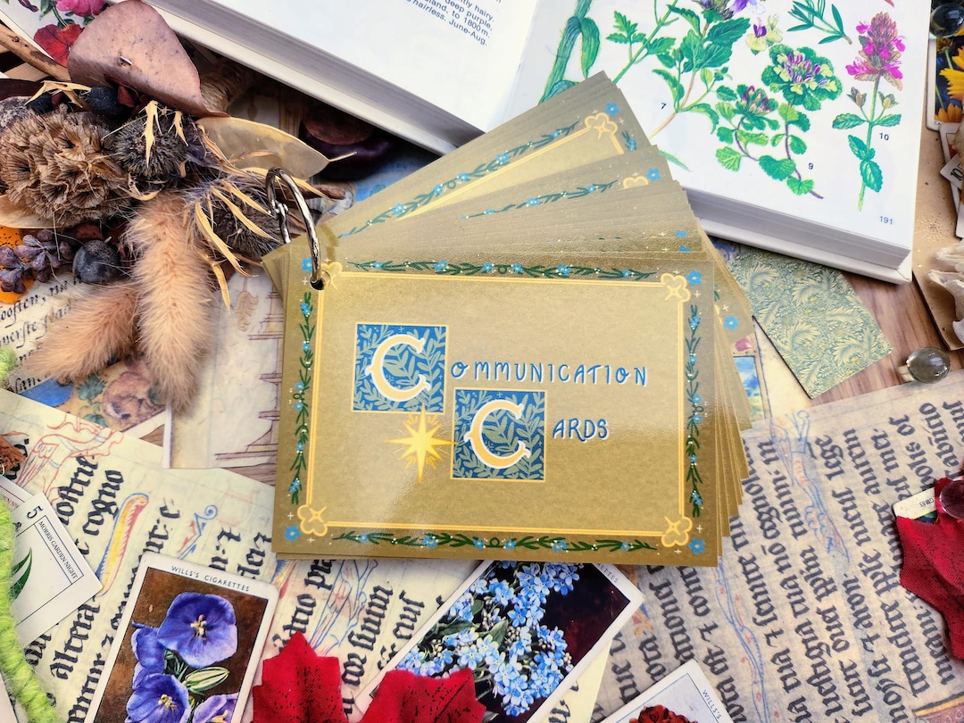 40 Medieval Illuminated Themed Communication Cards for Nonverbal ...