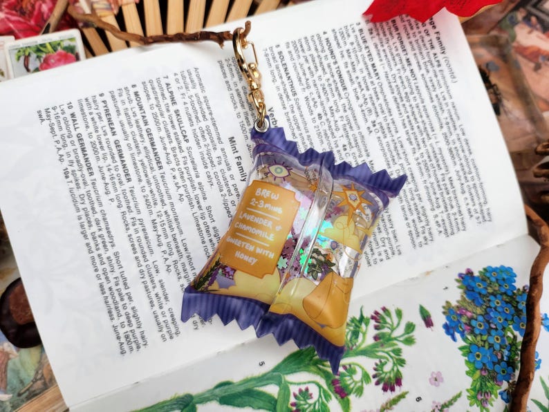 Teafling Tea Themed Dnd Inspired Candy Bag PVC Shaker Keychain Charm - Etsy