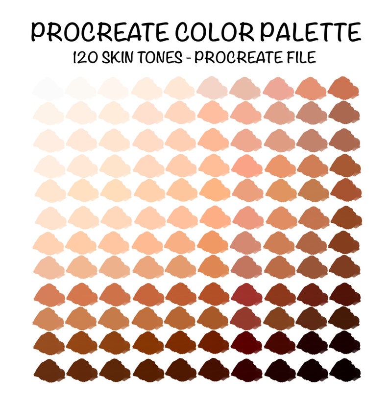 Paleta De Tonos De Piel Procreate Paleta De Colores Nude Etsy My Xxx