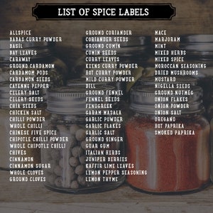 170 Pantry and Spice Labels, Stickers for Jars and Bottles. Kitchen ...