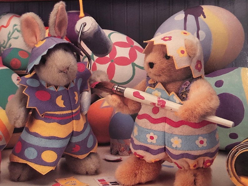 Muffy Vanderbear walking in Eggshells the Egg Painting Collection - Etsy