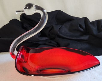Duncan Miller Ruby Red Glass - Etsy