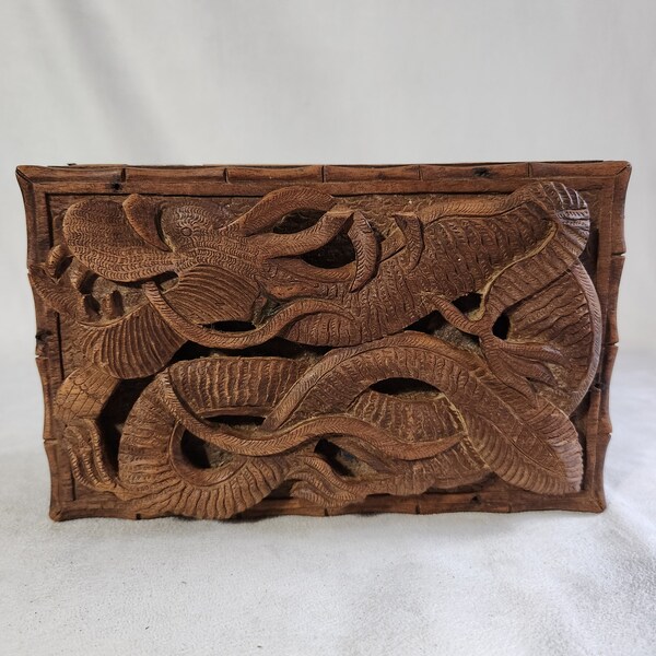 Antique Chinese Dragon Box - Etsy