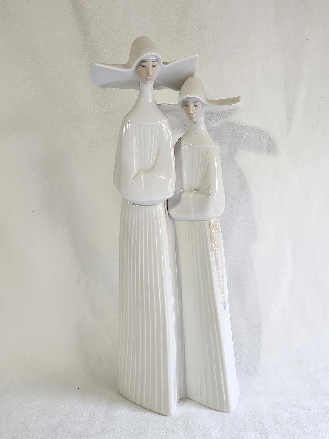 Vintage Lladro Nuns Porcelain Figurine - Number 4611 Retired Cira 1970s ...