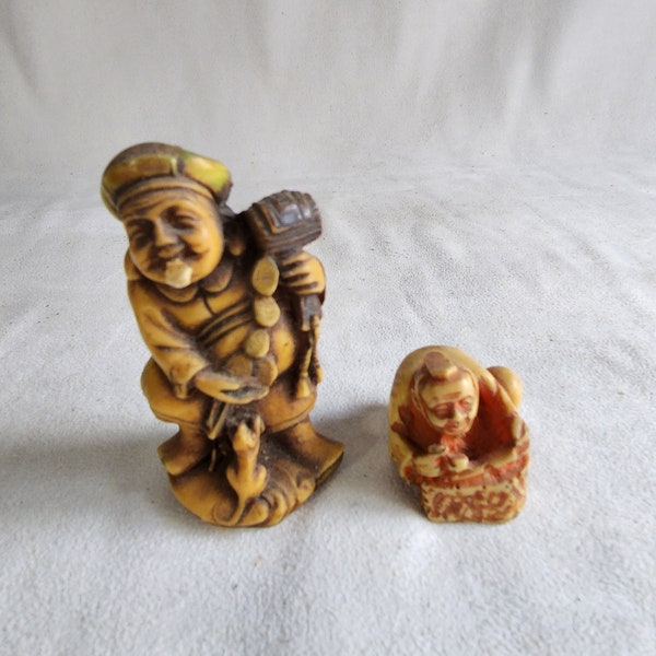 Carved Ivory Figurines - Etsy