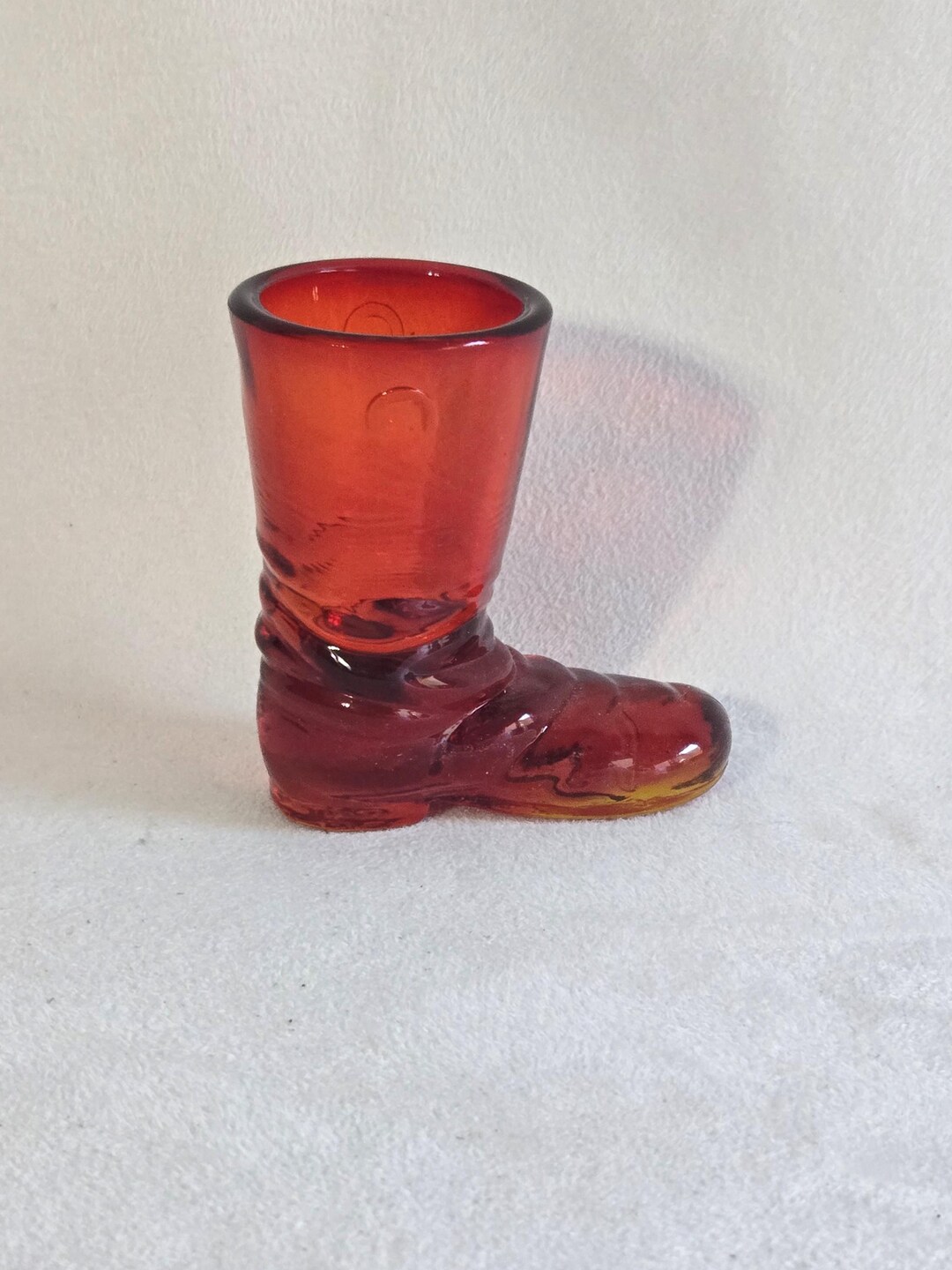 Vintage Miniature Pressed Glass Degenhart Red Boot - Etsy UK