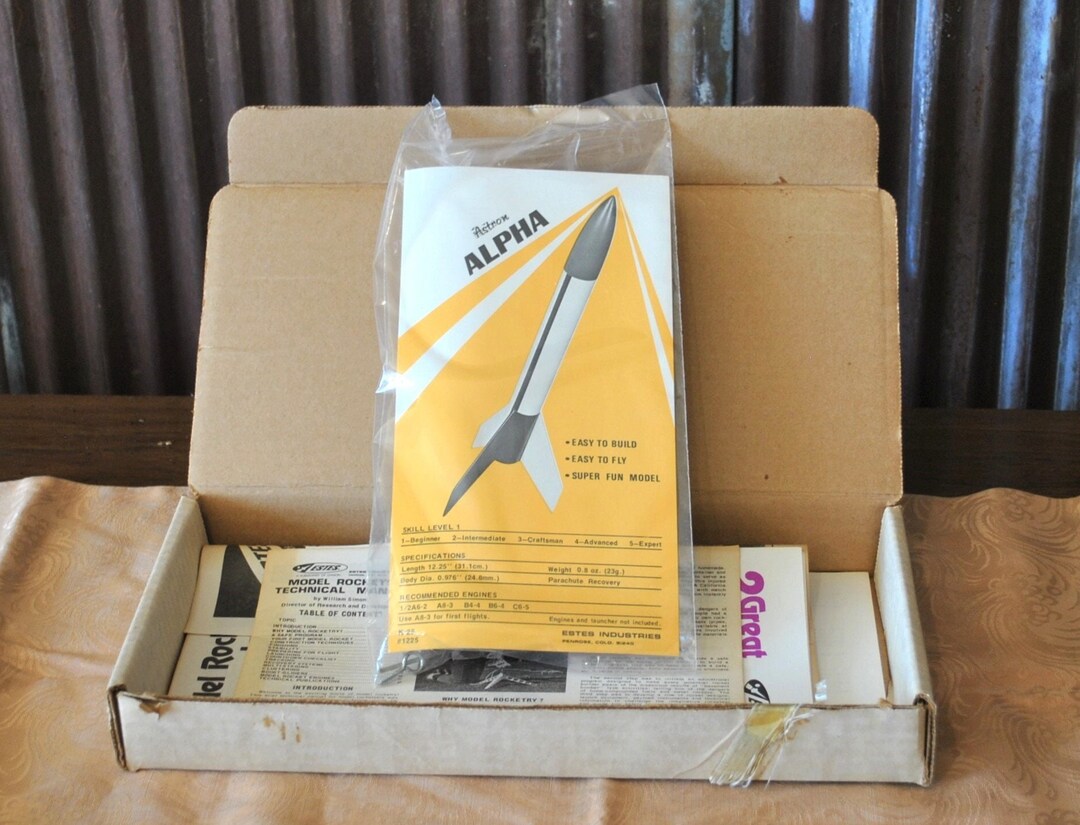 Vintage Alpha Model Rocket Kit - Etsy